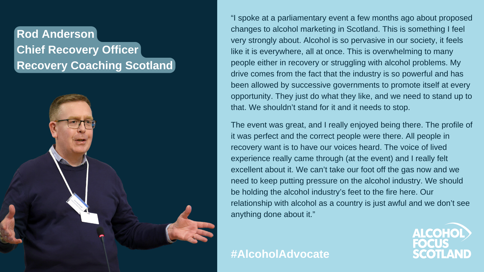 Become an Alcohol Advocate | Alcohol Focus Scotland